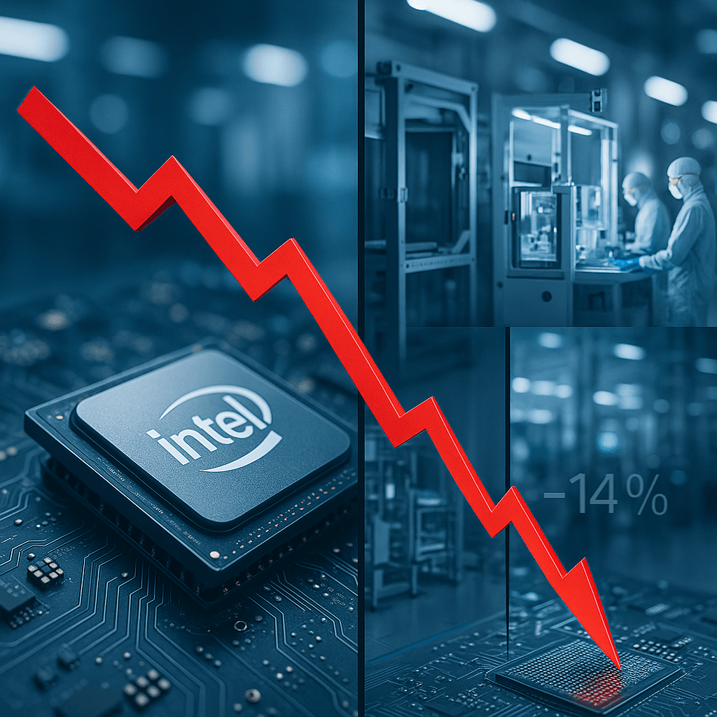 Intel crashes 14% as chip supply shortage derails turnaround | The Tech ...