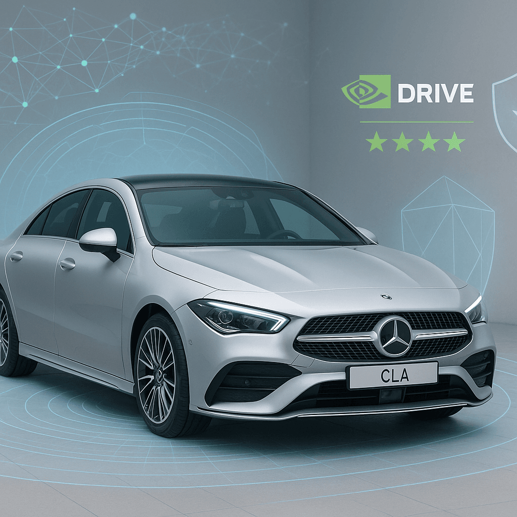 Mercedes-Benz CLA Wins Euro NCAP Top Award With Nvidia AI | The Tech Buzz
