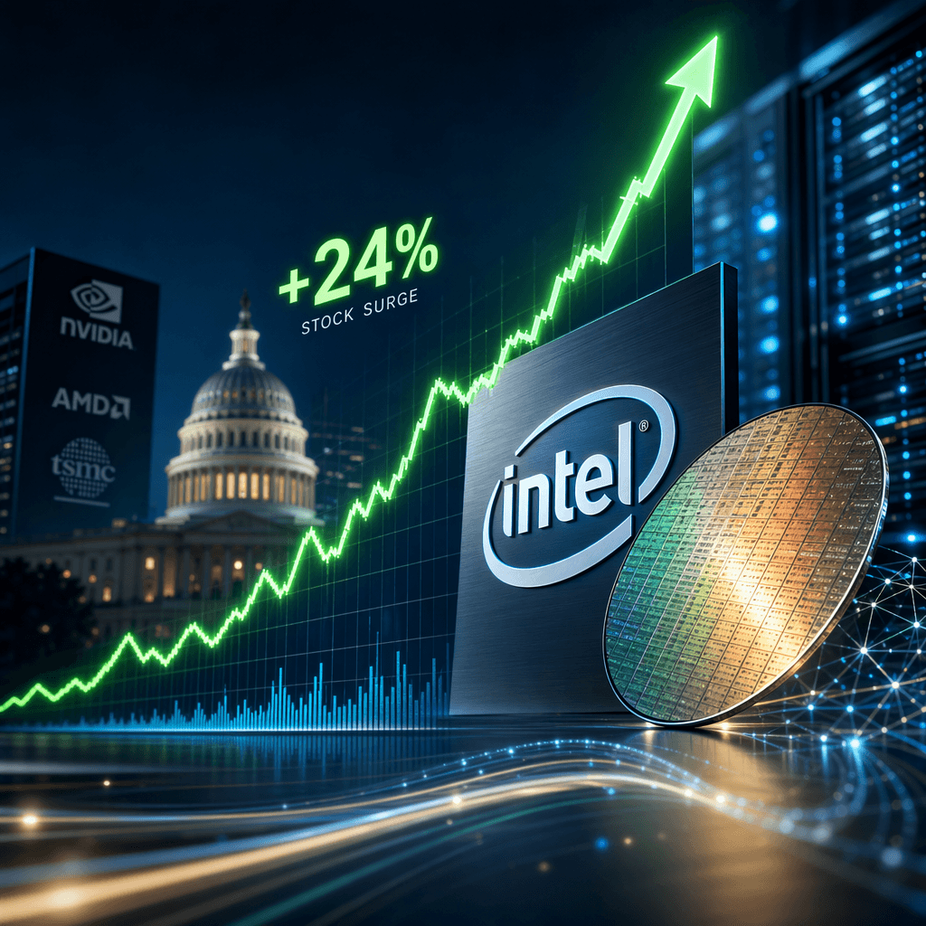 Intel Stock Surges 24% in Best Day Since 1987 Black Monday | The Tech Buzz